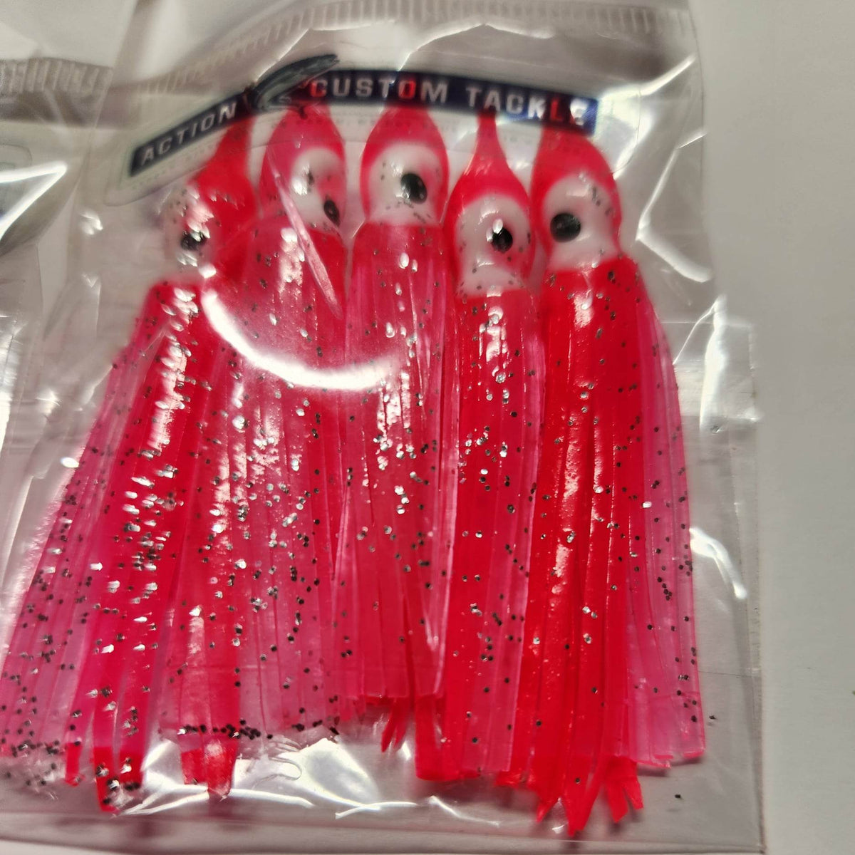 Hoochie 5 Cm (1.97"), Light Pink, Pink 5 pk – Action Custom Tackle